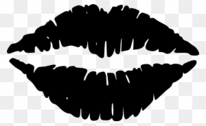 Outline Lips Clipart Black And White | Lipstutorial.org