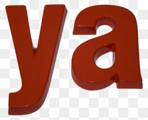 "ya" Industrial Salvage Plastic Orange Sign - Wood - Free Transparent ...