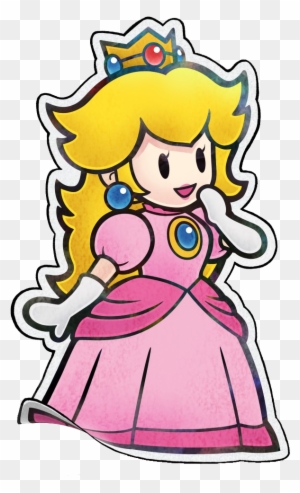 Princess Peach Clipart Vector - Princess Peach Paper Mario - Free ...