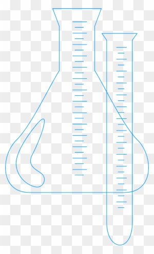 Illustration Of A Test Tube And A Flask - Diagram - Free Transparent ...