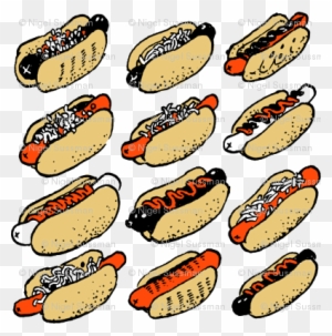 Sausage Pattern - Sausage - Free Transparent PNG Clipart Images Download