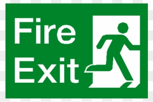 Fire Exit Signs - Free Transparent PNG Clipart Images Download