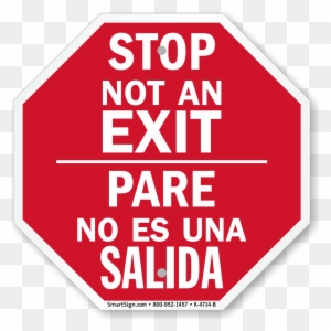Stop Do Not Block Sign - Exit Only Sign Printable - Free Transparent ...