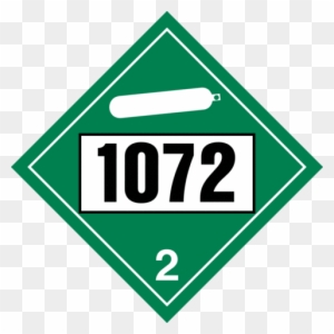 Compressed Gas Oxygen Un - 1075 Placard - Free Transparent PNG Clipart ...