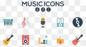 Music Download Musical Instrument Icon - Music Instruments Vector Png ...