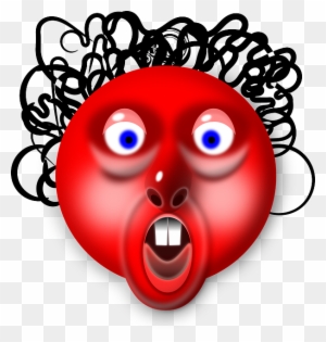 Red, Face, Cartoon, Ball, Hair, Thread, Yarn - Cartoon With Red Face ...