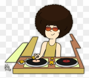 Disc Jockey Cartoon Music Illustration - Dj Cartoon - Free Transparent ...