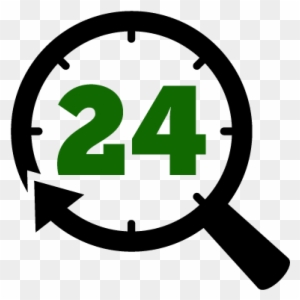 24 Hour Inspection Turnaround Icon - Real Time Updates Icon - Free ...