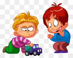 Kids Clip Art Children Sharing Toys Clipart - Kind Hands Social Story ...