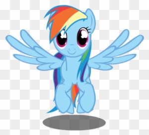 My Little Pony Drawing Rainbow Dash Flying - Mlp Rainbow Dash Front ...