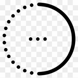 Circumpunct Or Point Within A Circle - Back Icon In Circle - Free ...