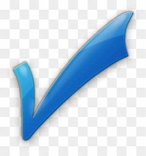 Blue Check Mark Symbol - Full Size PNG Clipart Images Download