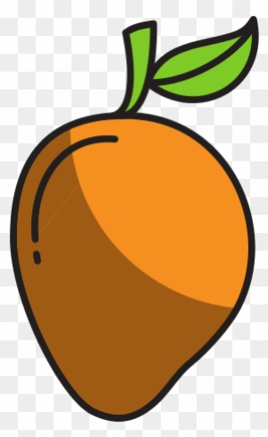 Awesome Mango Fresh Fruit Drawing Icon With Drawing - Icone Mangue ...