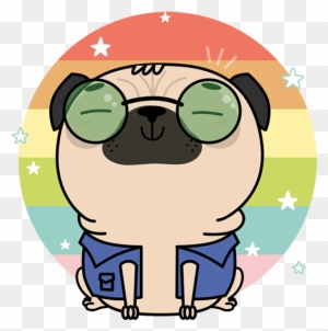 Pug Life Iv - Pug Dog Sticker Png - Free Transparent PNG Clipart Images ...