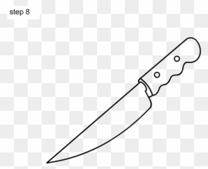 Knife Line Drawing - Drawing - Free Transparent PNG Clipart Images Download