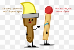 Bfdi - Paint Brush From Inanimate Insanity - Free Transparent PNG ...