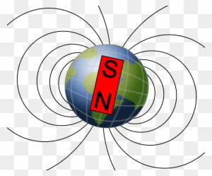 Earth's Magnetic Field, Schematic - Earth North And South Poles - Free ...