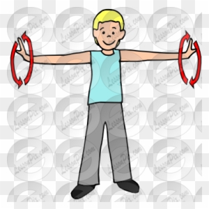 Circle Arms Picture - Arm Circles Exercise Clip Art - Free Transparent ...
