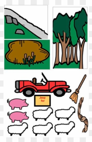 Boardmaker Online Sheep In A Jeep - Book - Free Transparent PNG Clipart ...