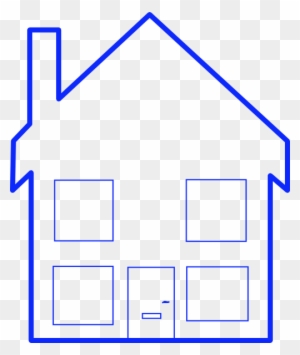 Cartoon House Outline - House Black And White - Free Transparent PNG ...