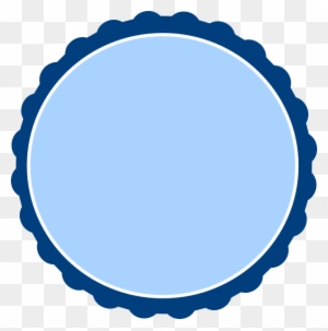 Pink Scallop Clip Art - Scalloped Circle Frame Clip Art Pink - Free ...