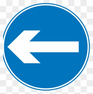 Free Vector Svg Road Signs Clip Art - Keep Left Road Sign - Free ...