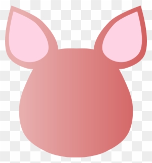 Totetude Blank Pig Face Clip Art At Vector Clip Art - Pig Face Clipart ...