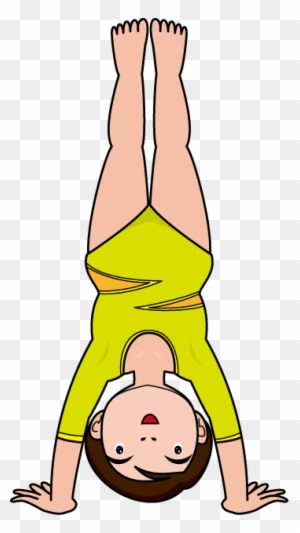 Gymnastics Handstand Clipart