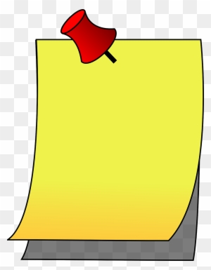 Sticky Note Clipart Post-it Note Paper Clip Art - Yellow Post It ...