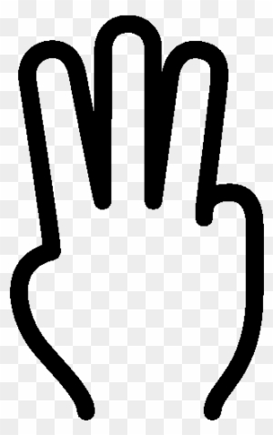 Fluency - 3 Fingers Clip Art - Free Transparent PNG Clipart Images Download