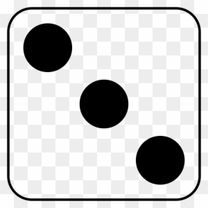 Number 3 Dice Clipart Black And White - Side 3 Of Dice - Free ...
