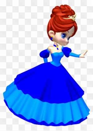 Princess In Blue Poser Png Clipart By Clipartcotttage - Portable ...