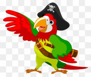 Pirate Parrot Piracy Jack Sparrow Clip Art - Pirate Parrot Clip Art ...