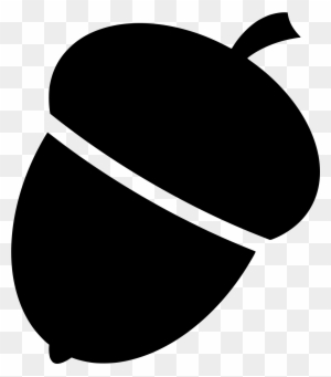 Open - Acorn Black And White - Free Transparent PNG Clipart Images Download