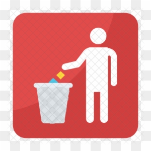 Litter Icon - Traffic Sign - Free Transparent PNG Clipart Images Download