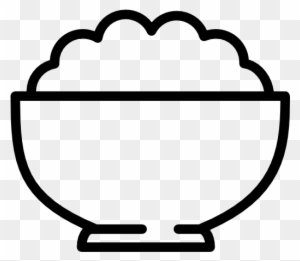 Bowl Of White Rice Free Icon - Bowl Of Rice Vector - Free Transparent ...