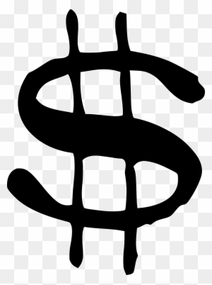 Big Image - Dollar Sign With Two Lines - Free Transparent PNG Clipart ...