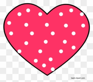 Polka Dot Heart Clipart - Free Transparent PNG Clipart Images Download