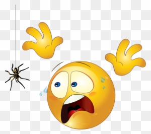 Scared Spider Smiley Emoticon Clipart - Clipart Scared - Free ...