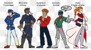 The Main Human Cast Of Brave Police J-yuusha Au - Brave Police J Decker ...