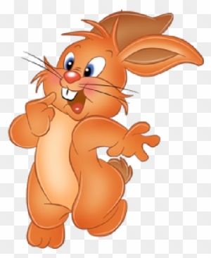 Dark Orange Bunny Clip Art - Brown Bunny Clipart - Full Size PNG ...