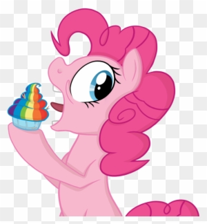 Pinki - Pinkie Pie Eating A Cupcake - Free Transparent PNG Clipart ...
