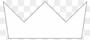 Crown Clipart Black And White Crown Outline White Clip - Three Point ...