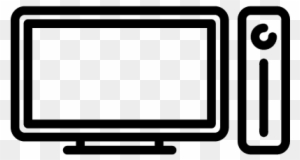 Game Console And Television Vector - Game Screen Icon - Free ...