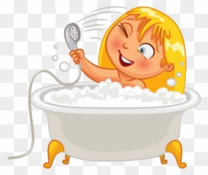 Clip Art - Kid - Bath Time - Bathing Clipart - Free Transparent PNG Clipart Images Download