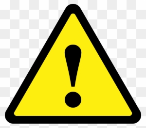 General Warning Action - Yellow Triangle With Exclamation Point - Free ...