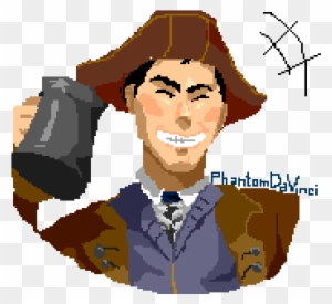Thomas Hickey Pixel By Phantomdavinci - Cartoon - Free Transparent PNG ...