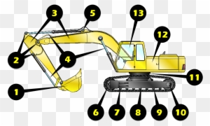 Excavator Inspection Illustration - Illustration - Free Transparent PNG ...