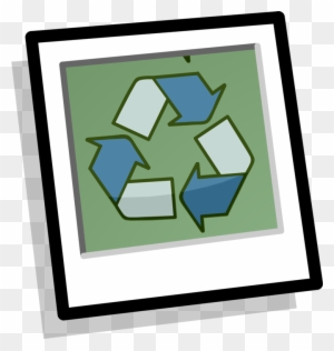 Recycle Decal Background Icon - Club Penguin Recycling Pin - Free ...