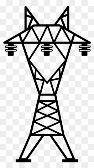 Power Line Connected Towers Comments - Power Distribution Tower Icon ...